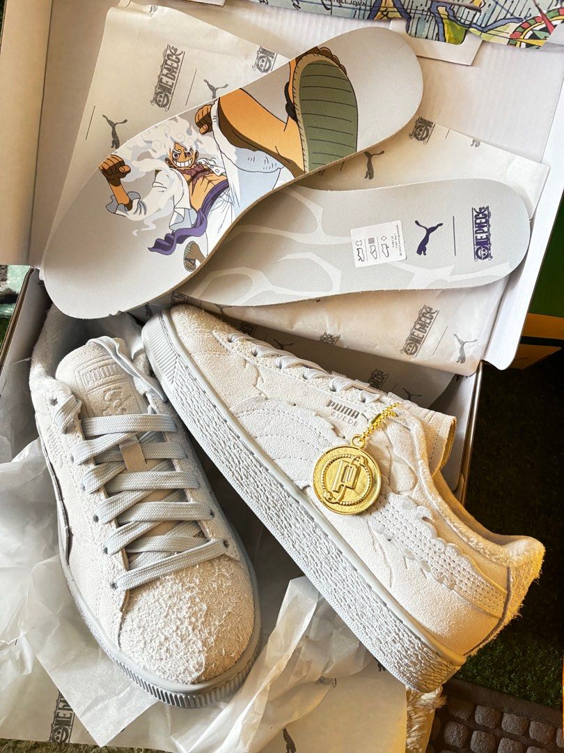 Puma Suede x One Piece ( Luffy ), Women's Fashion, Footwear, Sneakers ...