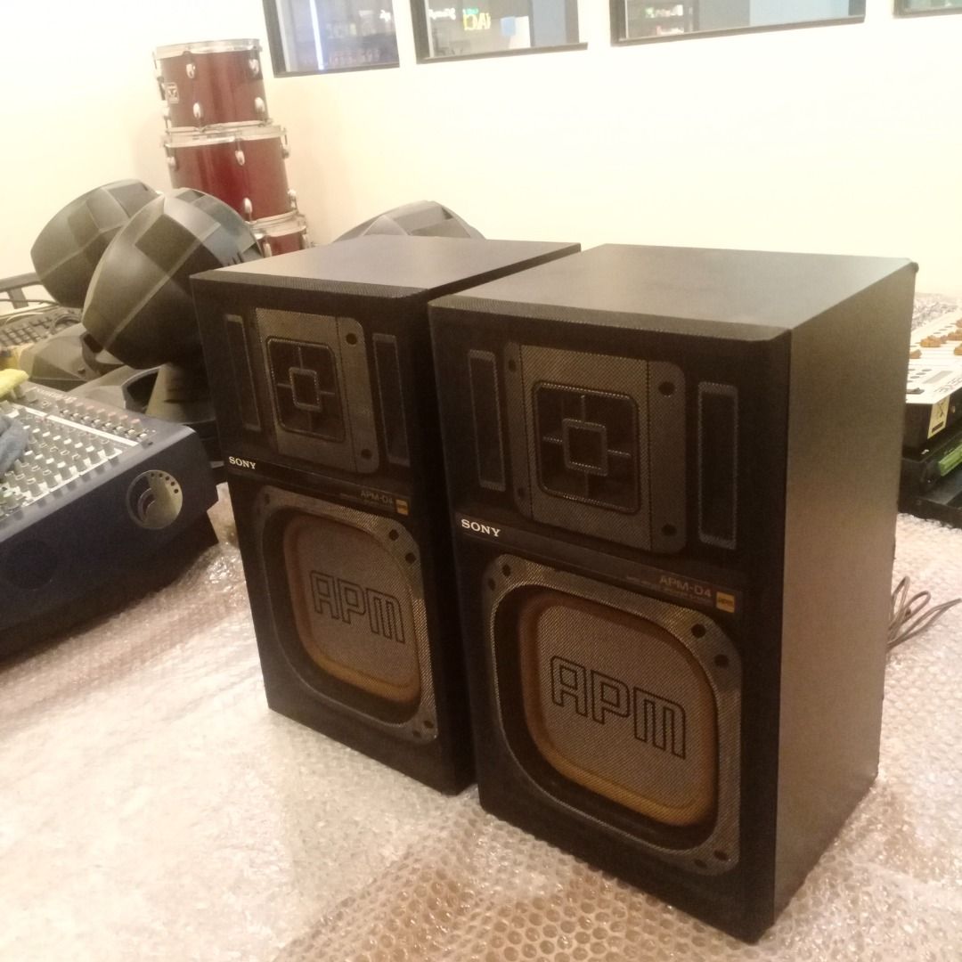 Rare Vintage Sony Bass Reflex Speakers System Model APM-D4, Audio ...