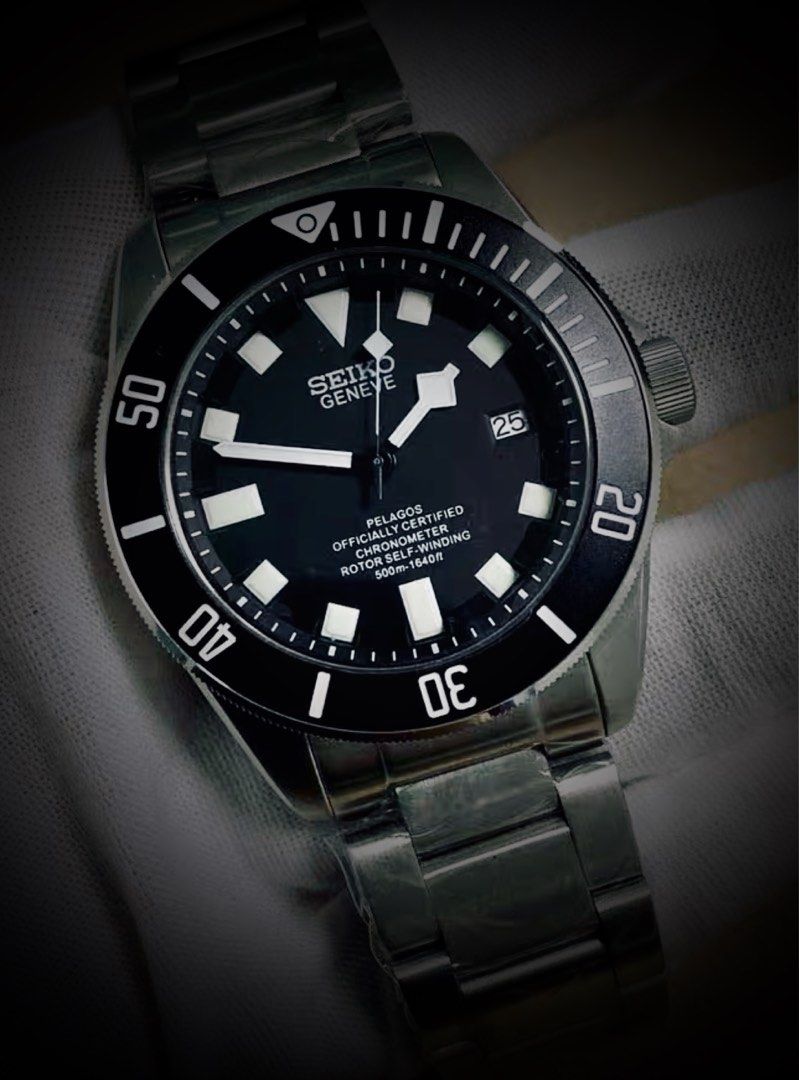 SEIKO MOD - TUDOR PELAGOS, Luxury, Watches on Carousell