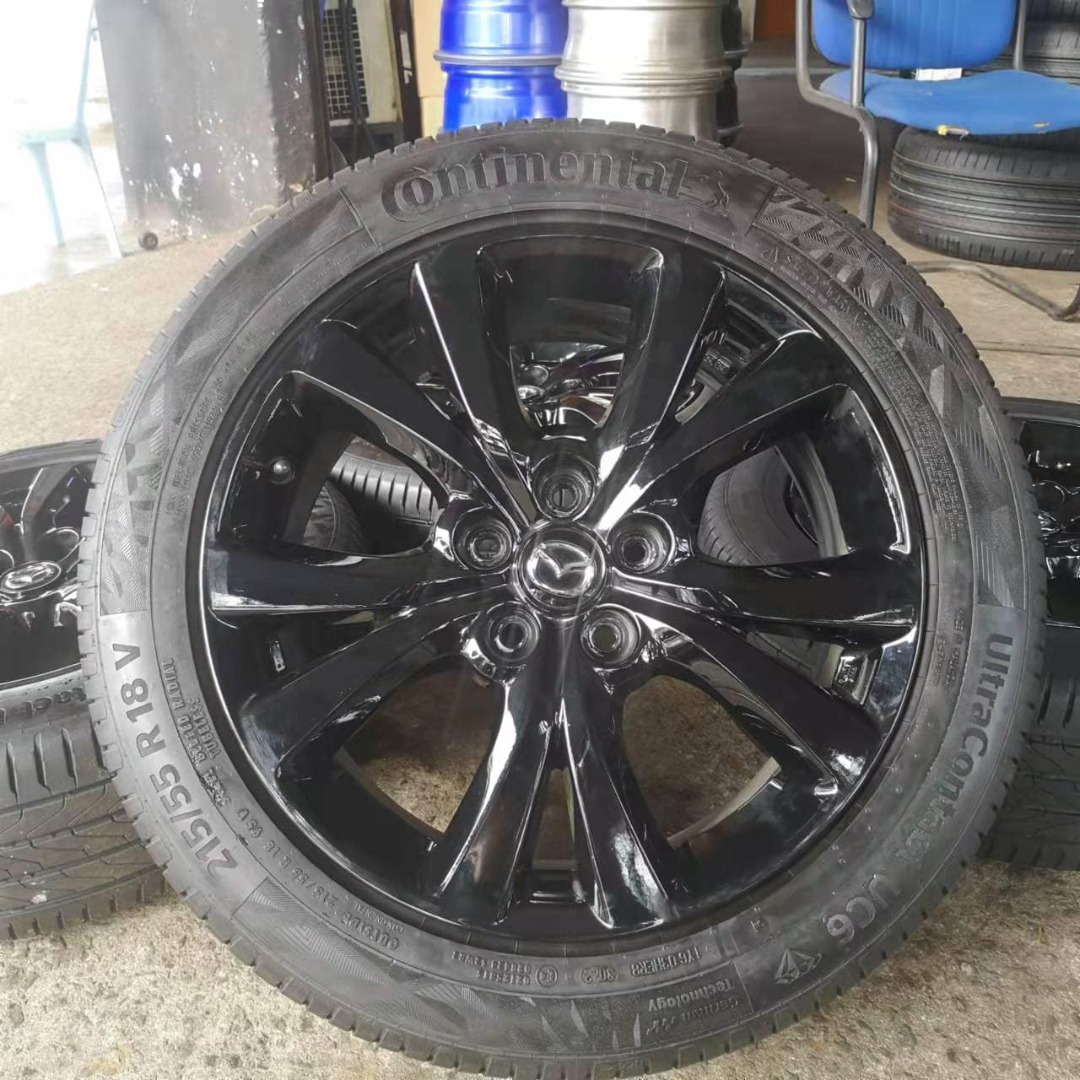 SPORT Rim MAZDA ORI 18" TYRE CONTINENTAL 90% MAZDA3 MAZSA6 CX3 CX5 CX7 ...