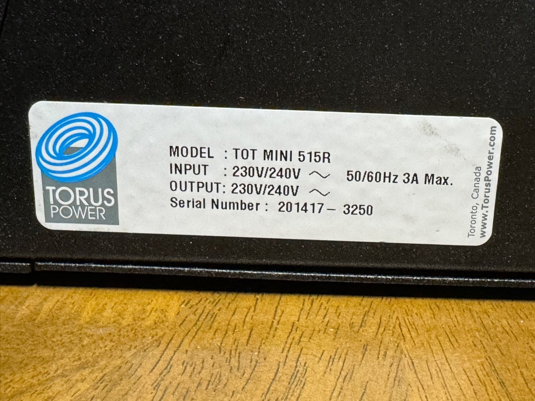 Torus power TOT series power conditioner. , TV & Home Appliances ...