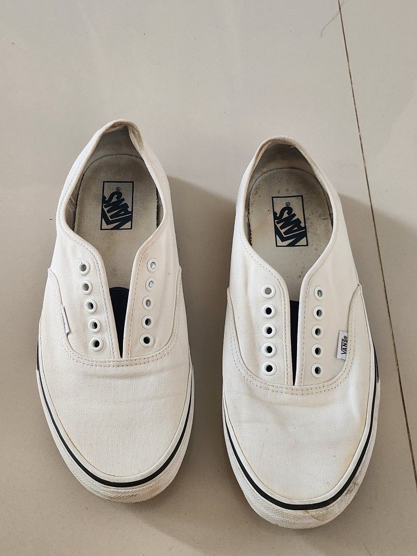 Vans original ukuran 44.5 white blue mulus seperti baru adidas nike ...