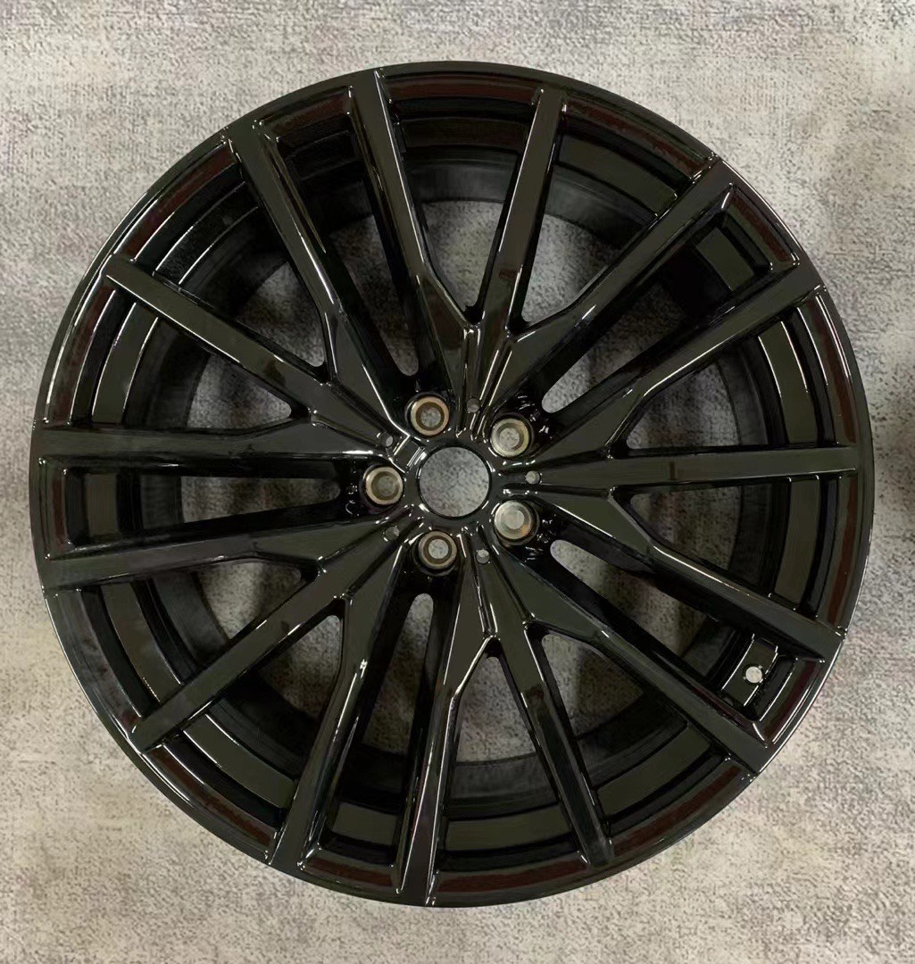 velg dan ban mobil bmw x5 Velg hitam 22 inci wheels rines rims original ...