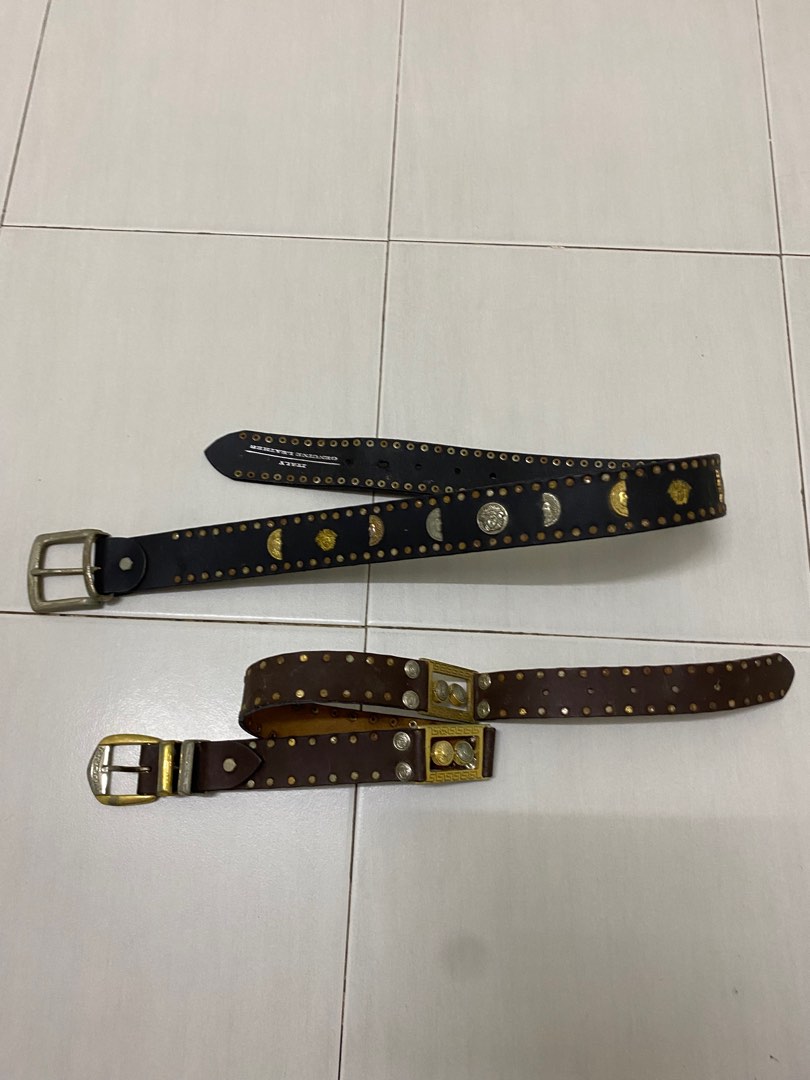 Vintage VERSACE belt combo, Women's Fashion, Watches & Accessories ...