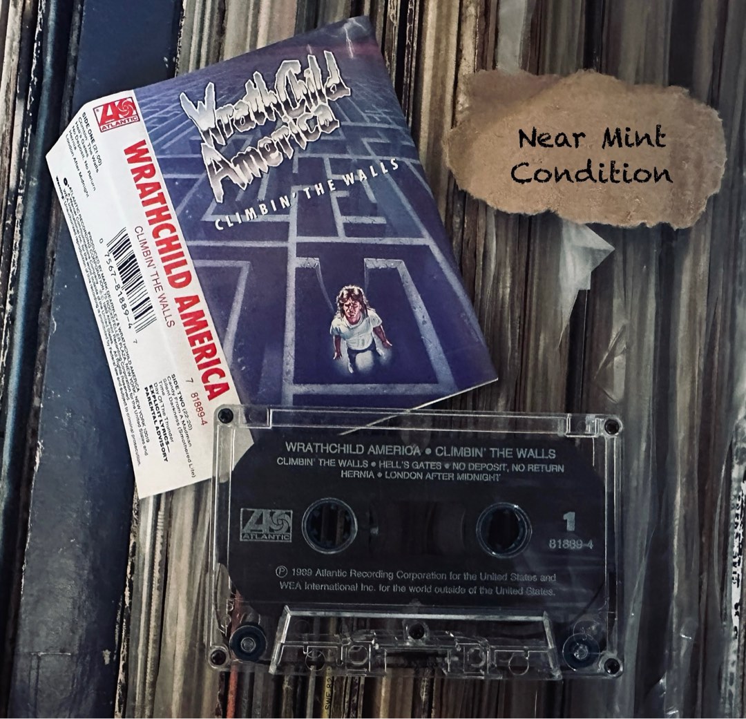 Wrathchild America Climbin the Walls Cassette Tape Original Cassette ...