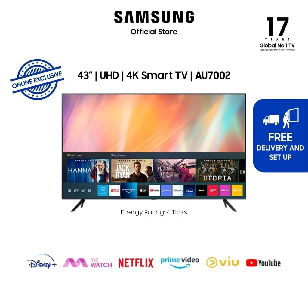 43 Inch 4K Smart TV | Samsung Ultra HD UHD Television | Budget Cheap ...