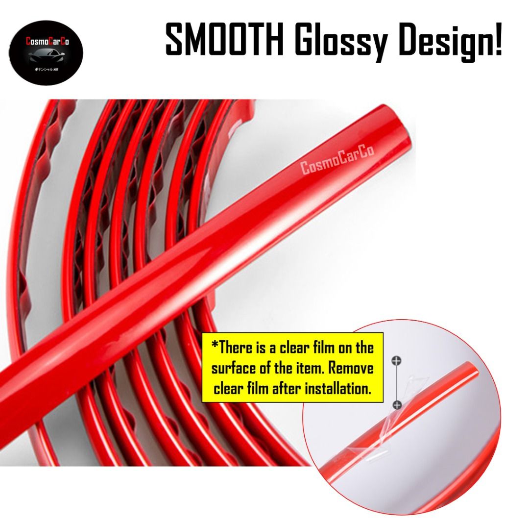 5m Car Exterior Body Strip Decorative PVC Trim Paste On Type For Front ...