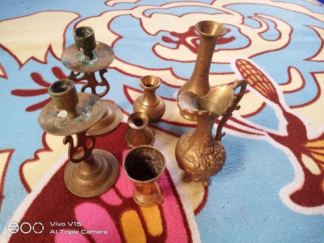 7 Pieces Antique Vintage dari Bahan Solid Brass/Kuningan Harga Borongan ...