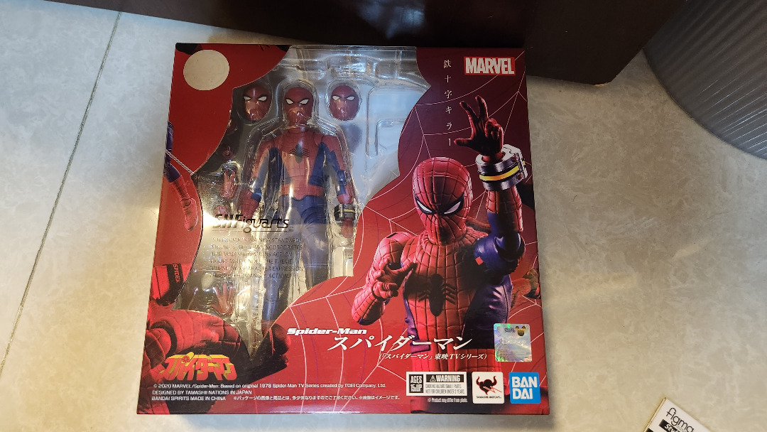 九成九新 盒靚 SHF 行 S.H.figuarts shf Spiderman 東映蜘蛛俠 Spider 昭和 特攝 Marvel ...