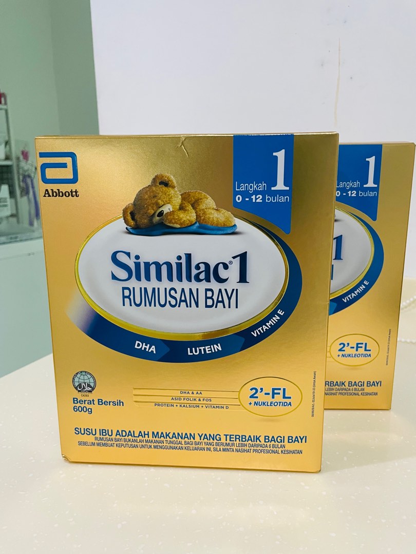 Abbott Similac Step 1 600gram (Price for 2 boxes), Babies & Kids ...