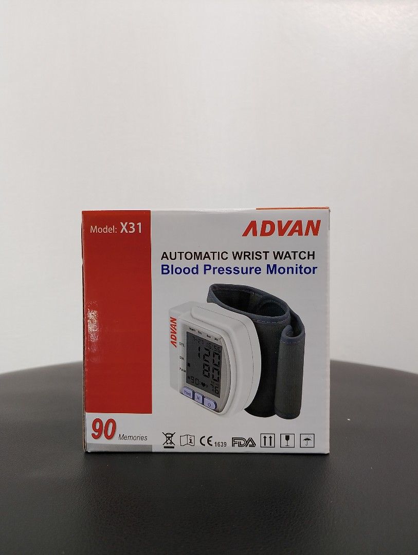 ADVAN WRIST WATCH BLOOD PRESSURE MONITOR; COMPLETE SET WITH FREE ...