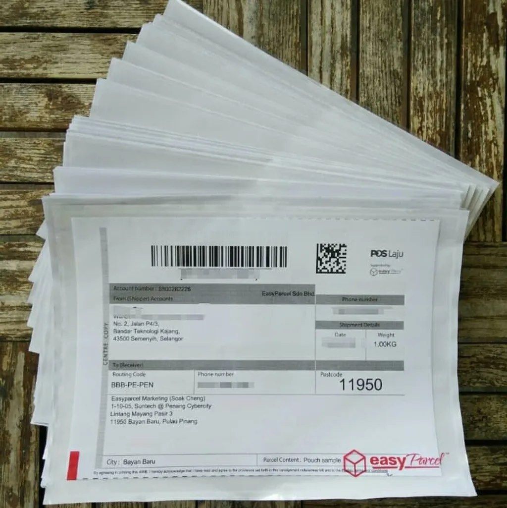 Airway Bill (AWB) Transparent Pouch / Consignment Note Pouch, Hobbies ...