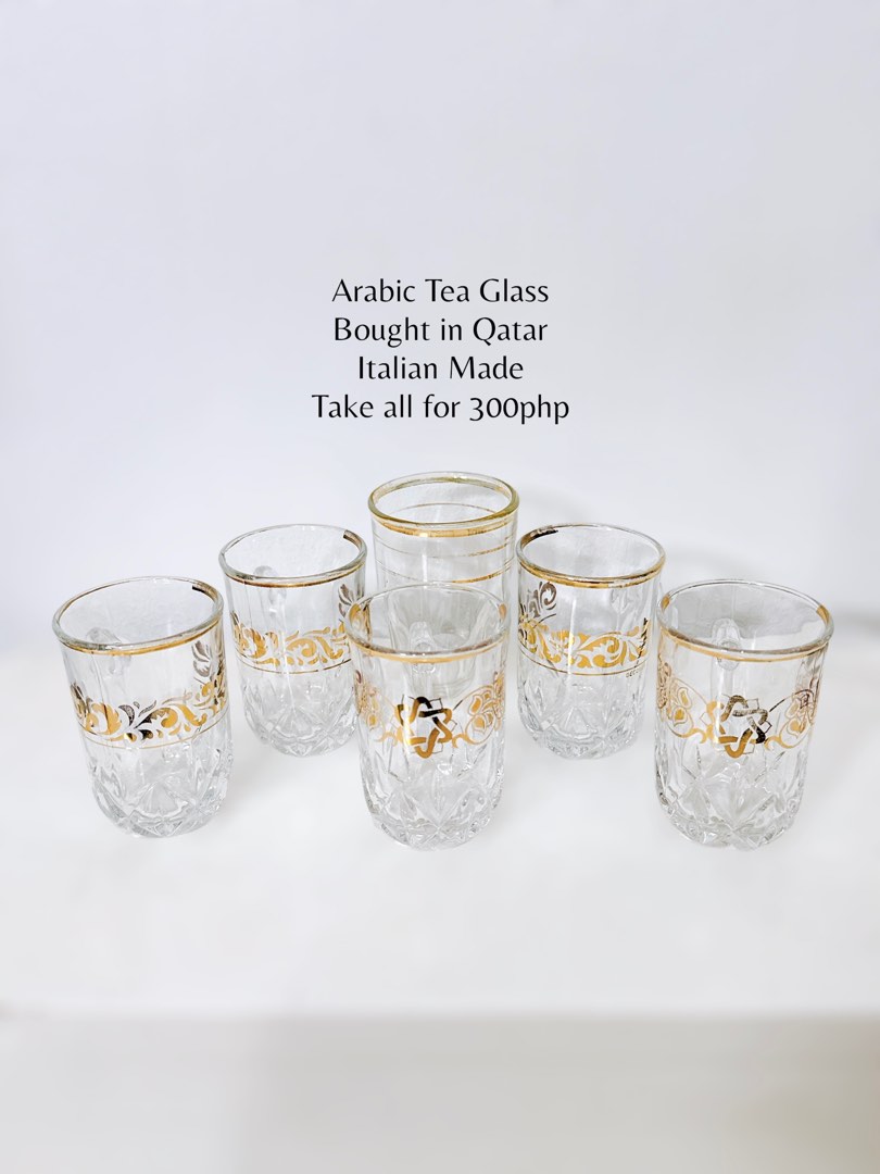Arabic Tea Glass, Furniture & Home Living, Kitchenware & Tableware ...