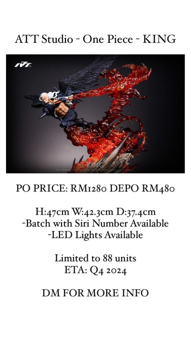 ATT Studio - One Piece - KING, Hobbies & Toys, Toys & Games on Carousell