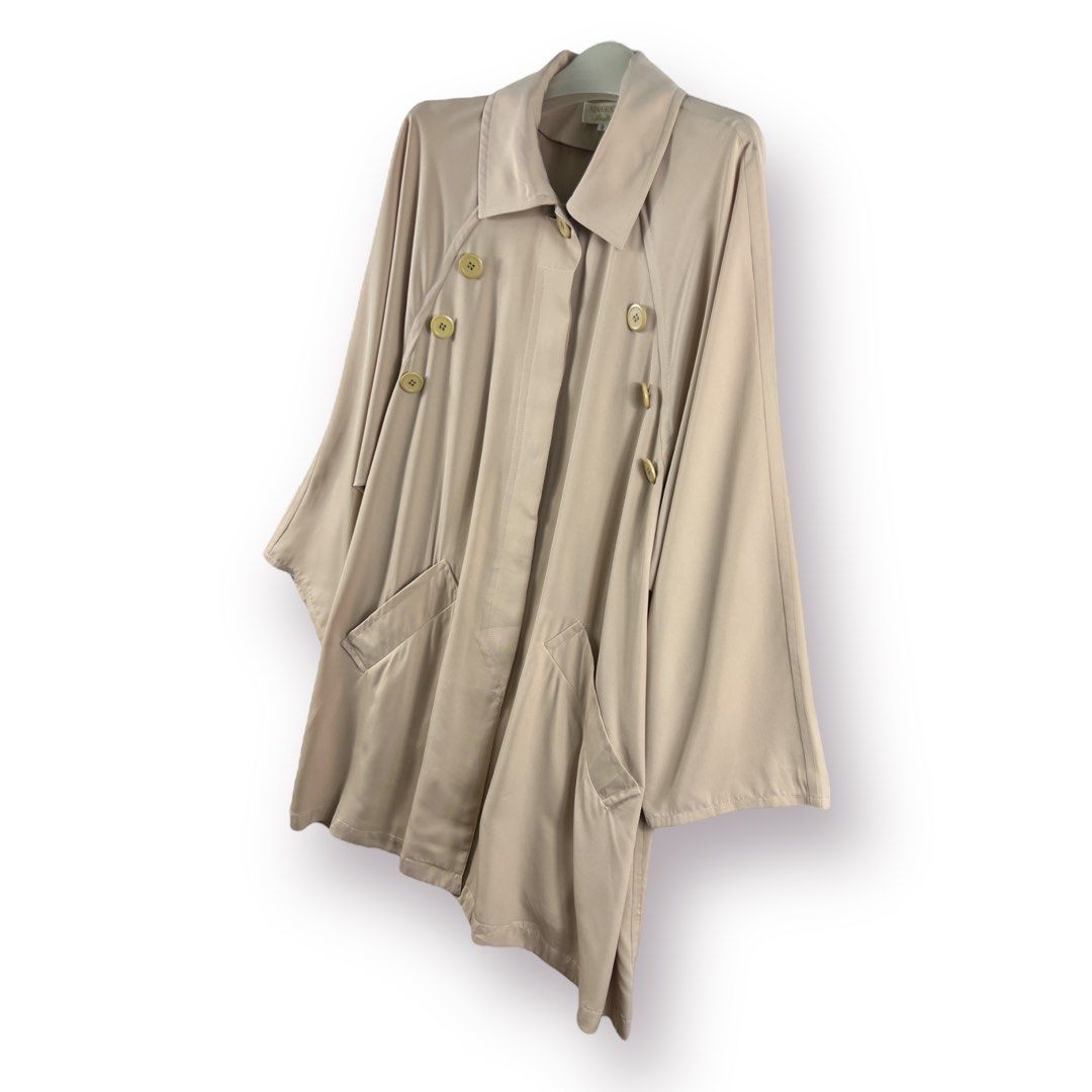 C(D7) Nina ricci silk long coat, Women's Fashion, Coats, Jackets and ...