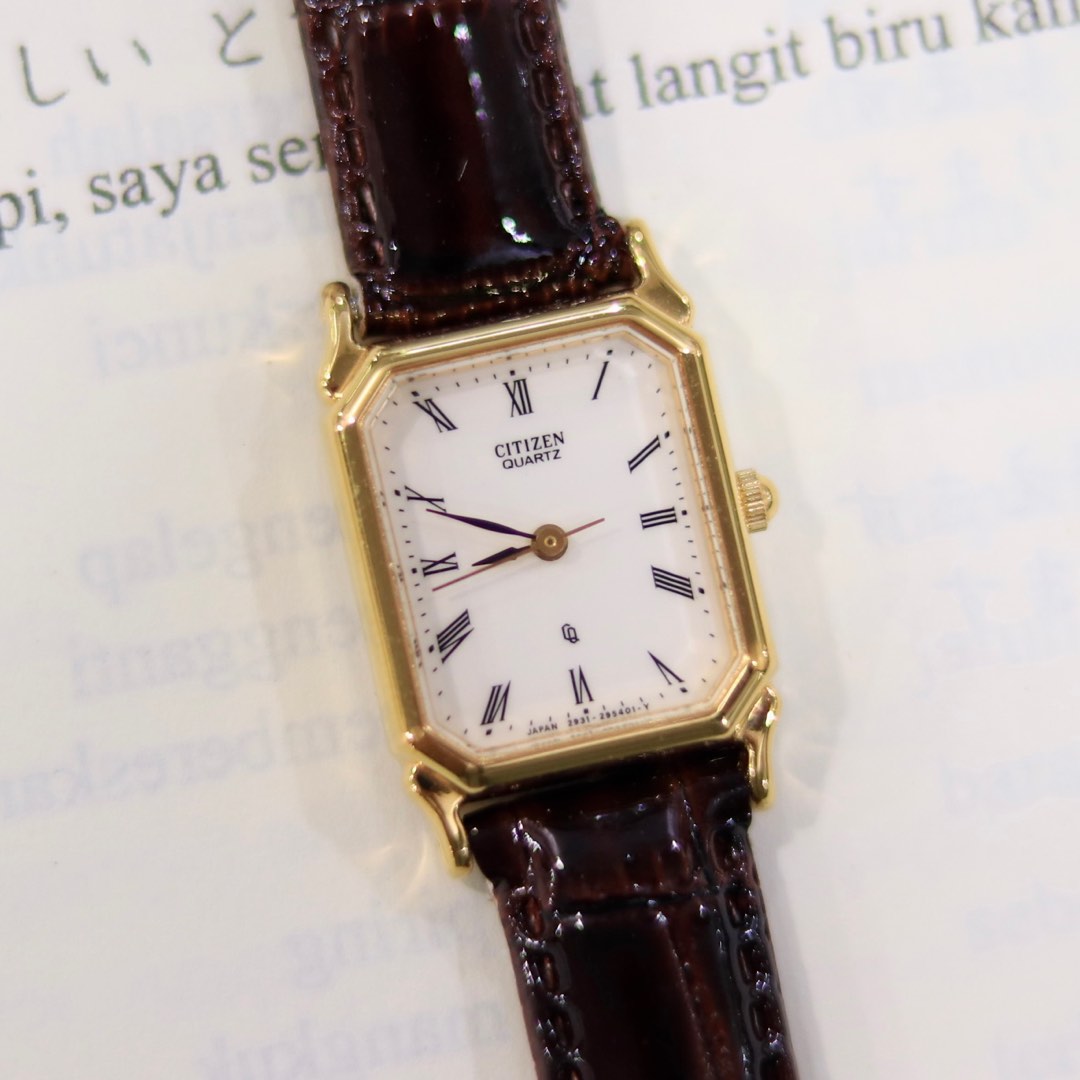 Citizen Tank Roman Index 2951, Fesyen Wanita, Jam Tangan di Carousell