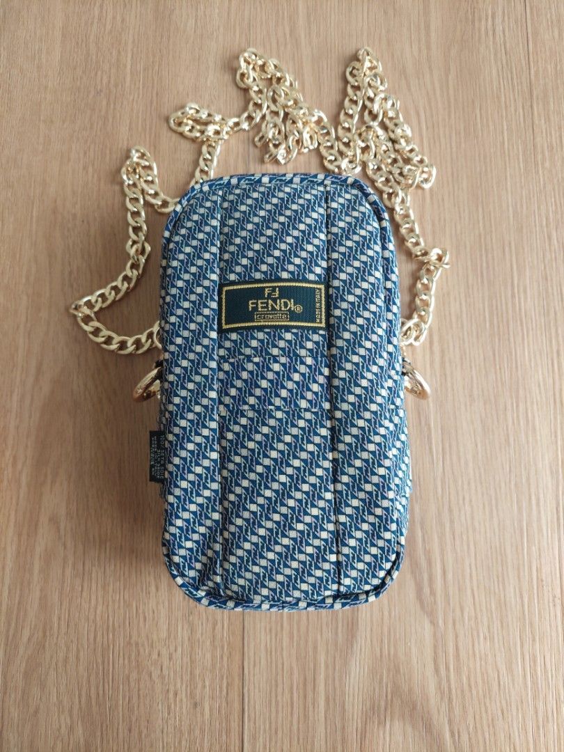 Fendi Tag Made in Italy 100% All Silk Puffer Phonebag / Tas Handphone ...