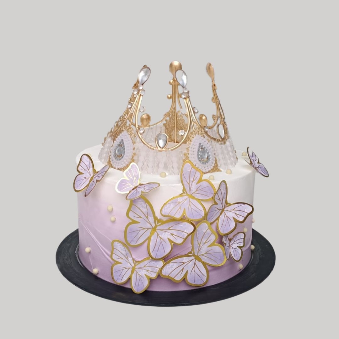 Halal-Certified Princess Blossom (Purple)Cake, Food & Drinks, Homemade ...