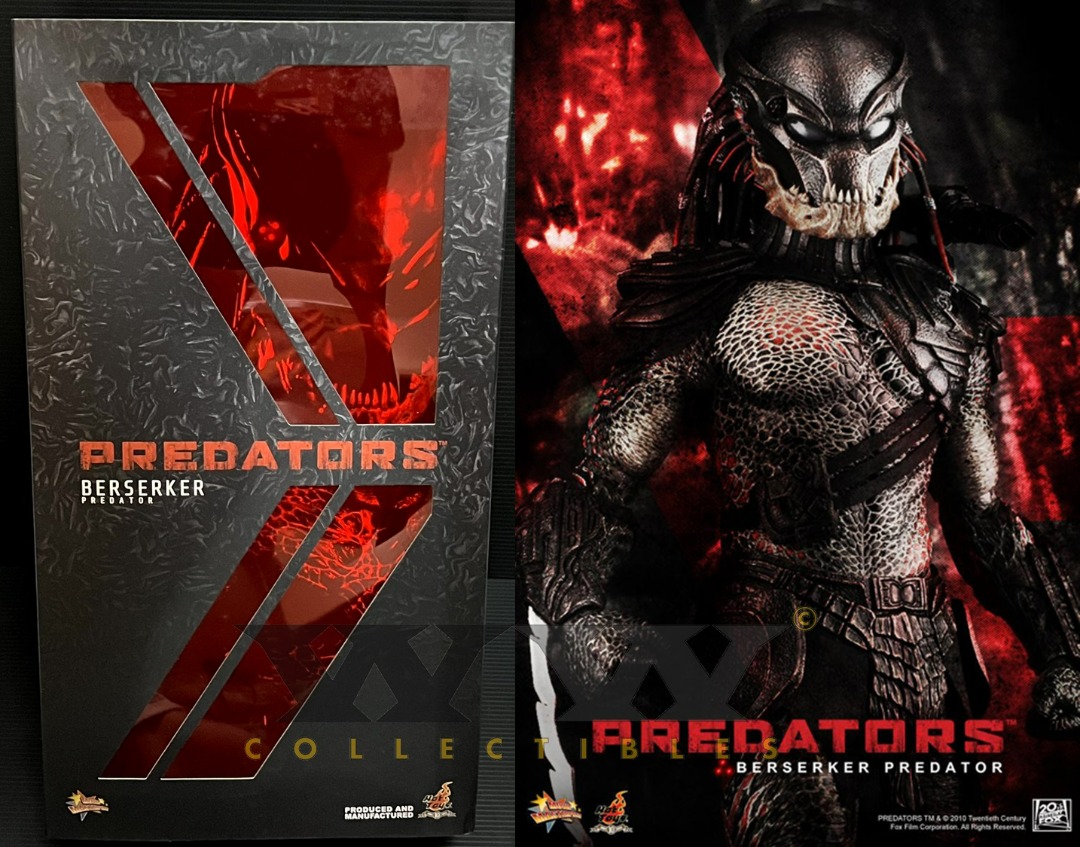 ORIGINAL HOT TOYS MMS130 PREDATORS THE MOVIE - BERSERKER PREDATOR (MIB ...