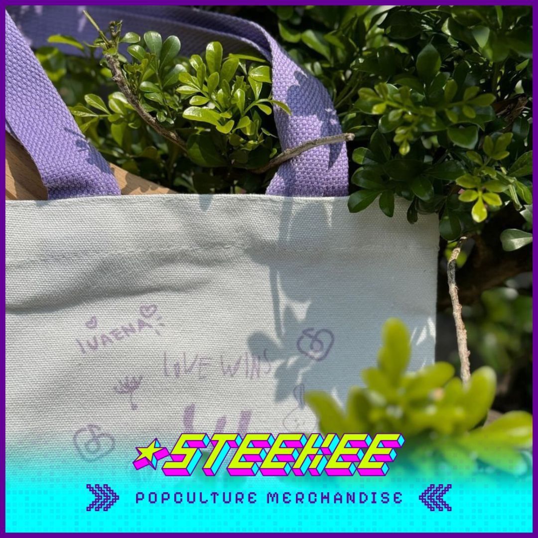 IU Merchandise Fan-Made Canvas Tote Bag, Hobbies & Toys, Collectibles ...