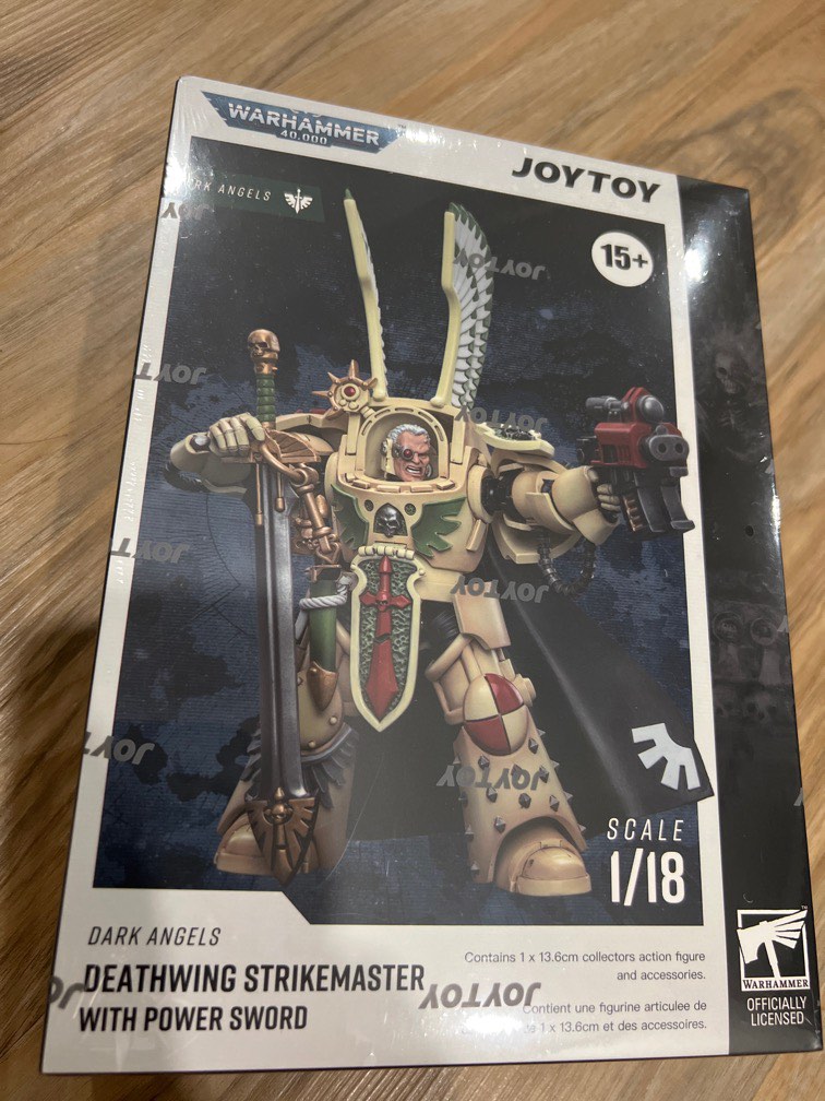Joytoy 1/18 Warhammer 40K Dark Angels Deathwing Strikemaster with Power ...
