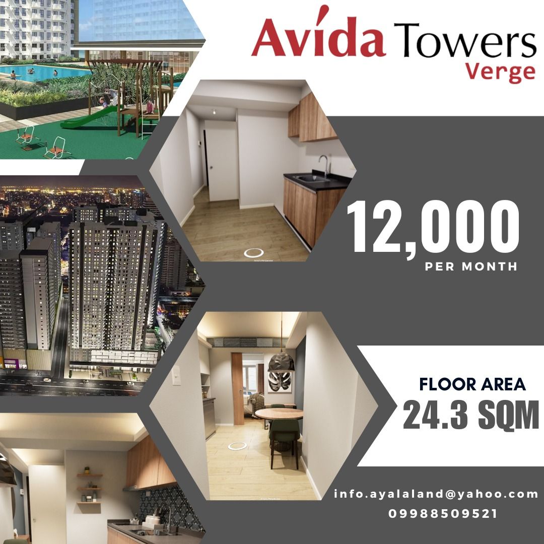 JR 1 BEDROOM FOR SALE in Avida Towers Verge, Mandaluyong, Property, For ...