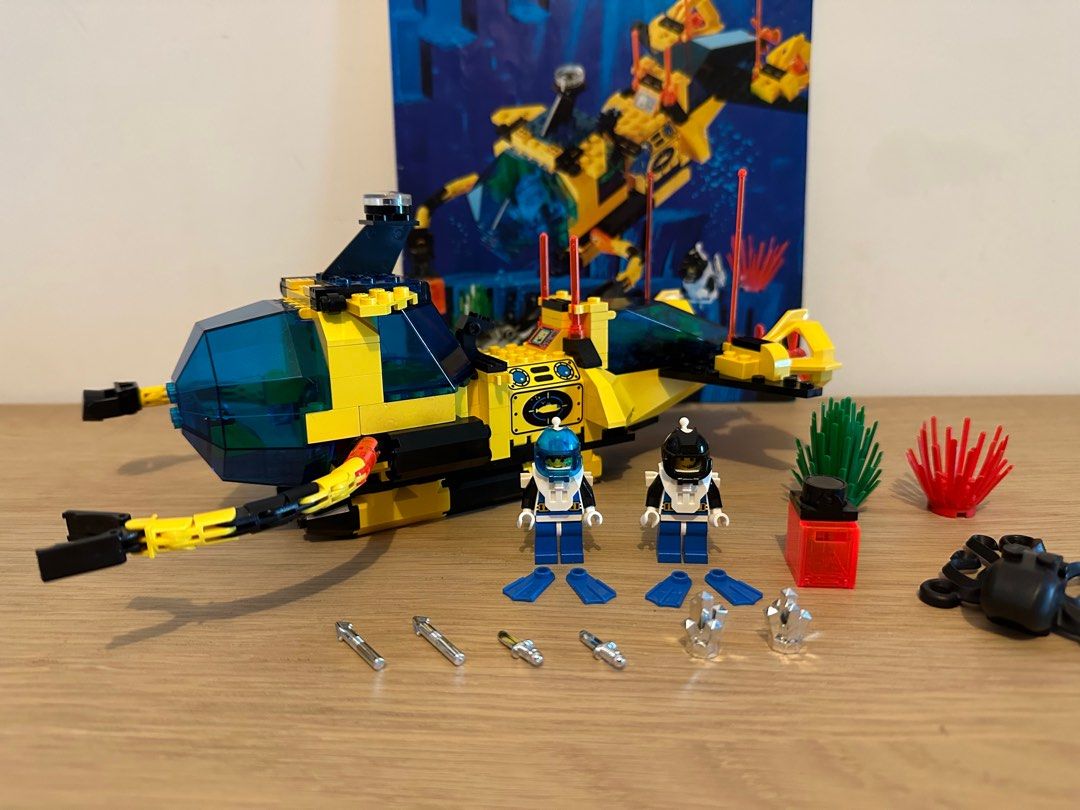 Lego 6175 Aquazone Aquanauts Crystal Explorer Sub 海底探險 潛水員 水晶探索潛水艇, 興趣及 ...