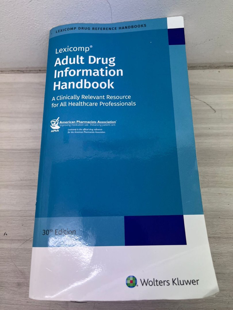 Lexi comp Adult Drug Information Handbook 30th Edition, Hobbies & Toys ...