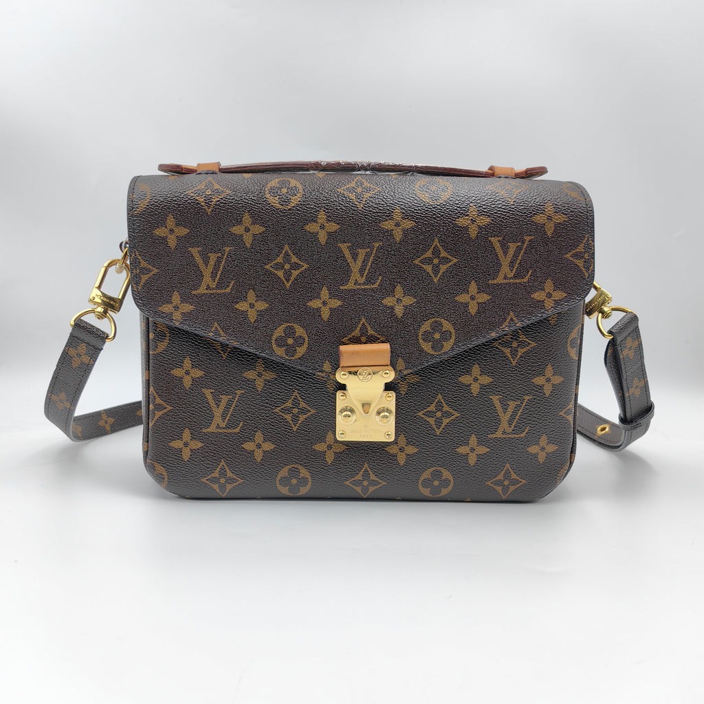 Louis Vuitton Old Flower Messenger Bag Chip Model with Shoulder Strap ...