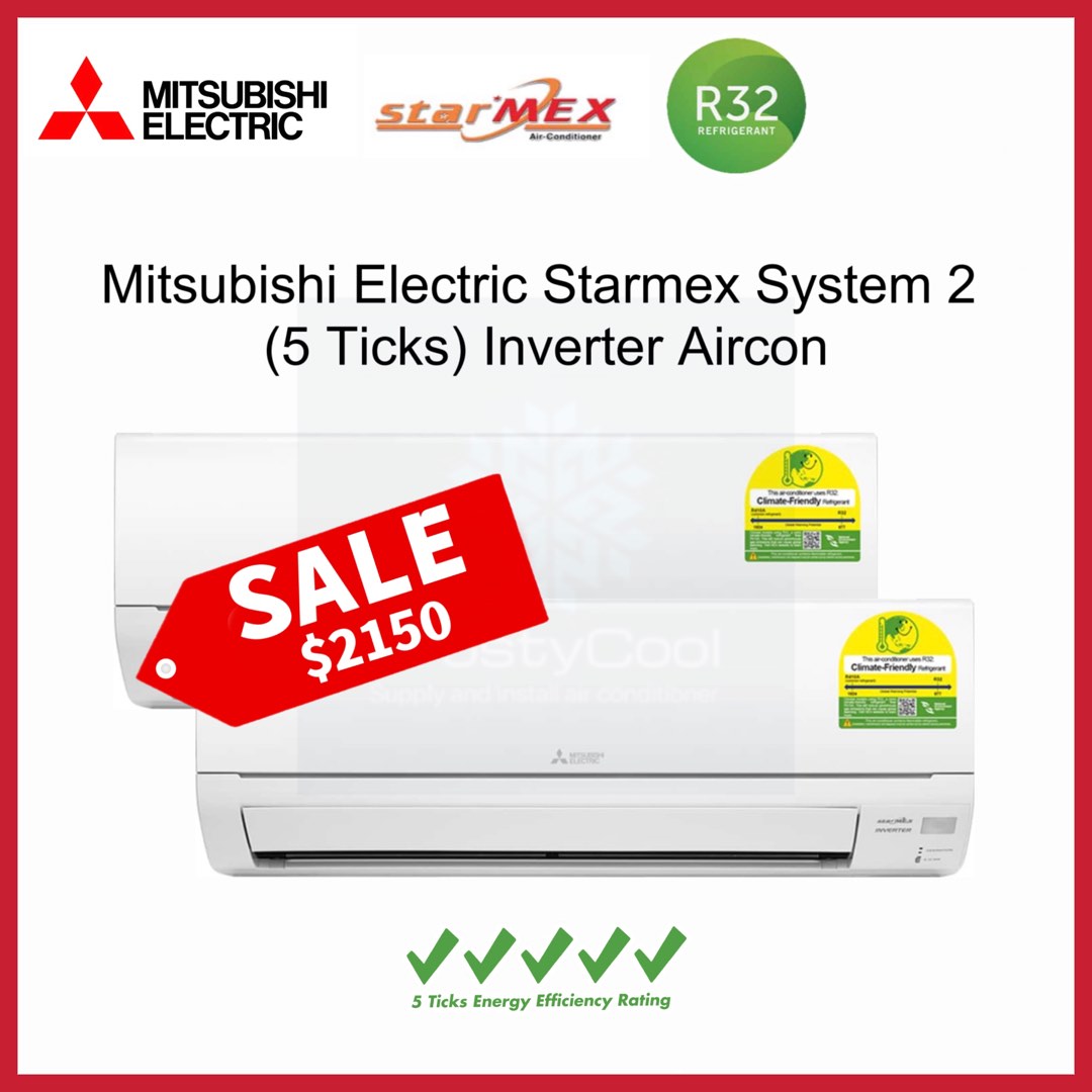 Mitsubishi Starmex System 2 Aircon + Full installation, TV & Home ...