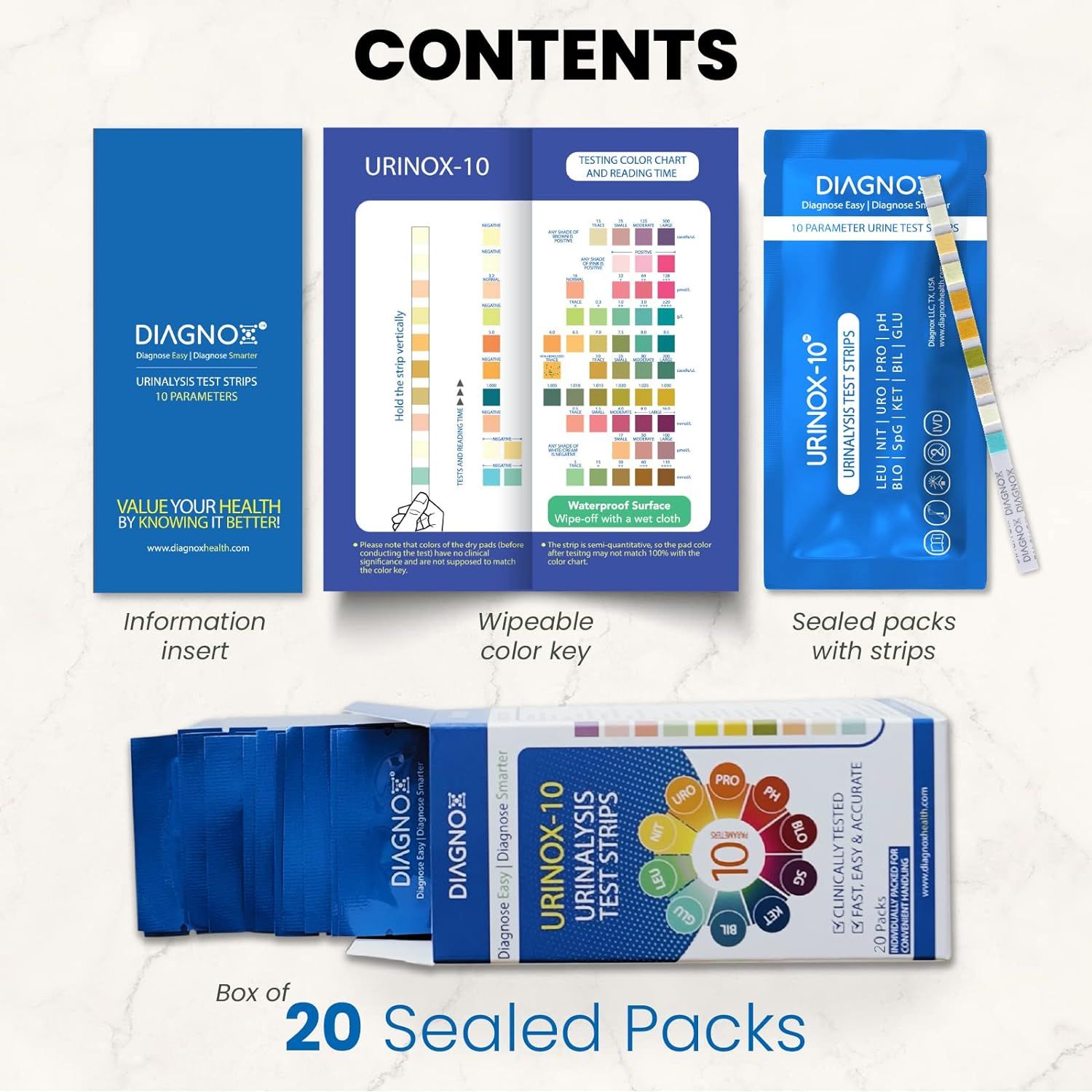 Multi-Parameter Urine Test Strip for Urinary Tract Infection UTI ...