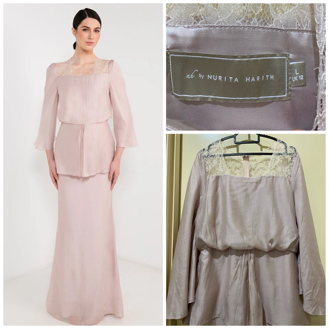 NH Nurita Harith L Kurung Dusty Pink 2024, Women's Fashion, Muslimah Fashion, Baju Kurung & sets ...