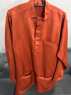 Orange brick baju melayu, Babies & Kids, Babies & Kids Fashion on Carousell