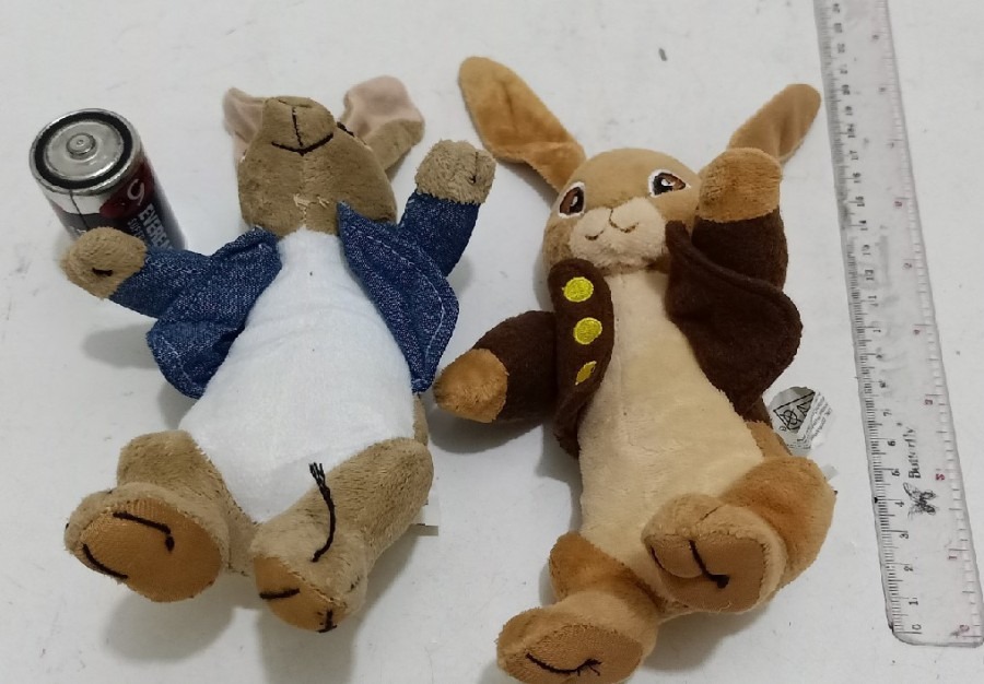 Peter rabbit benjamin plush doll bunny animal boneka, Toys ...