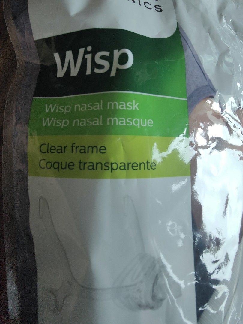 Philips Respironics Wisp Nasal CPAP Mask with Headgear (Silicone/Fabric ...