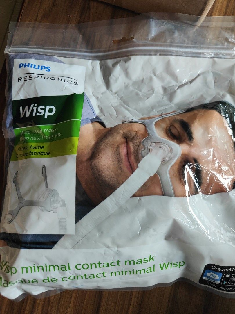 Philips Respironics Wisp Nasal CPAP Mask with Headgear (Silicone/Fabric ...