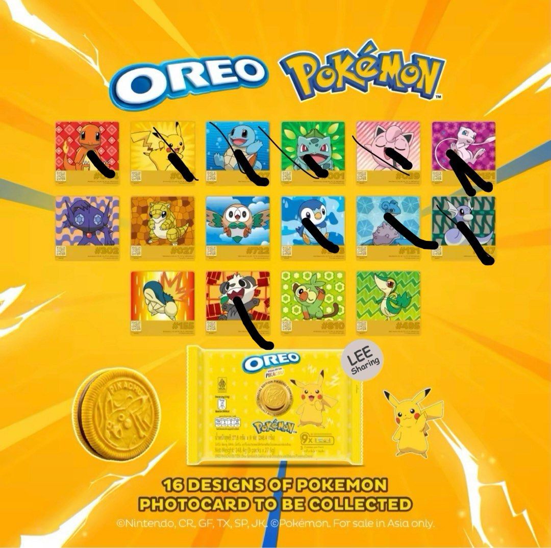 Pokémon card oreo, Hobbies & Toys, Toys & Games on Carousell