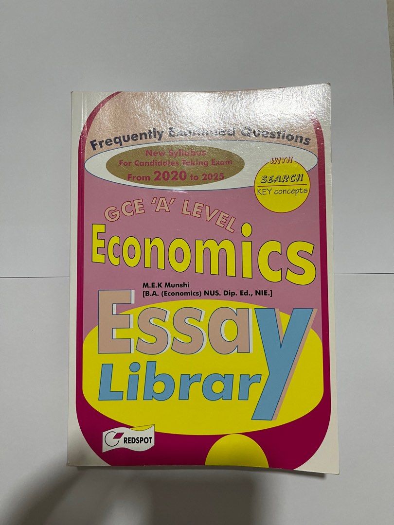 Redspot A Level Economics Essay Library (2020 Edition), Hobbies & Toys ...