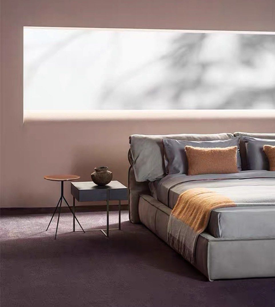SADIN Modern Fabric Bedframe, Furniture & Home Living, Furniture, Bed ...