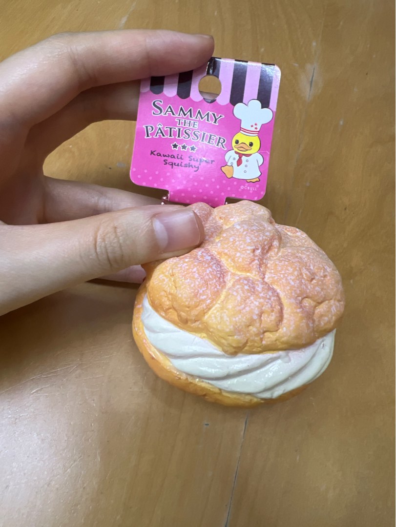 Sammy the Patissier Cream Puff Squishy, Hobbies & Toys, Toys & Games on ...