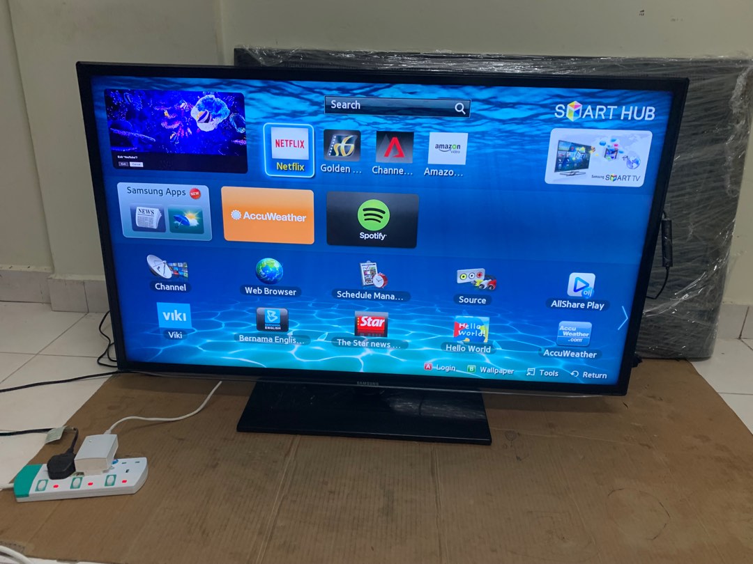 Samsung Smart Tv 46 Inches LED, TV & Home Appliances, TV ...