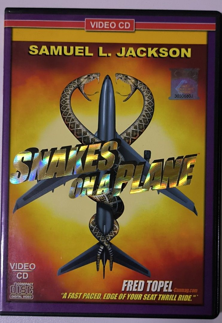 SNAKE ON PLANE Starring SAMUEL L.JACKSON (VCD), Hobbies & Toys, Music & Media, CDs & DVDs on ...