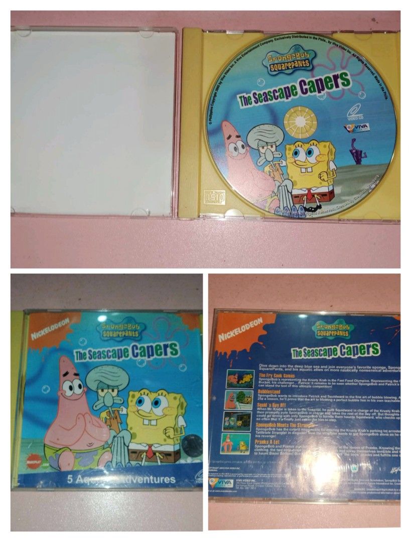 SpongeBob SquarePants The Seascape Capers CD Cartoon TV Show ...