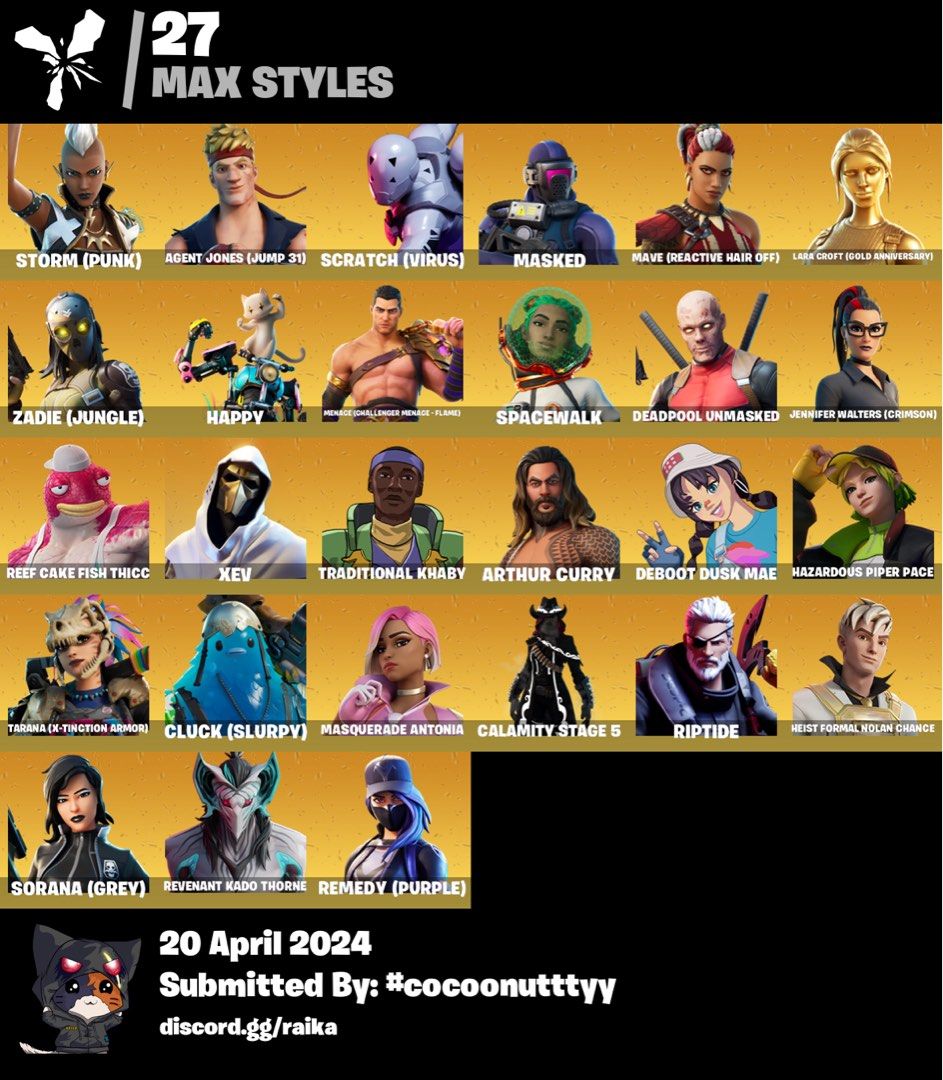 stacked fortnite account, Video Gaming, Video Games, Others on Carousell