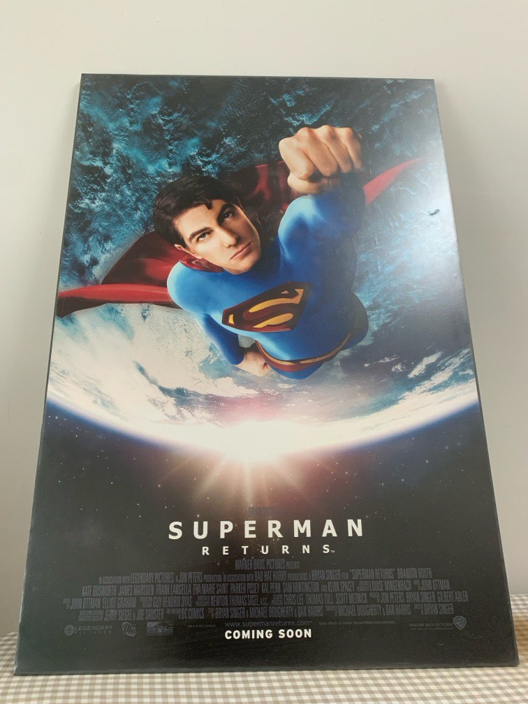 Superman Returns Poster, Furniture & Home Living, Home Decor, Frames ...