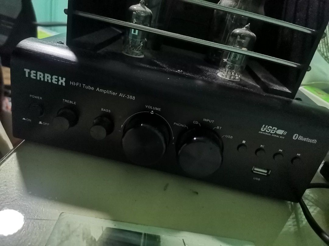 Terrex tube amplifier with mission m30i bookahelf speaker, Audio ...