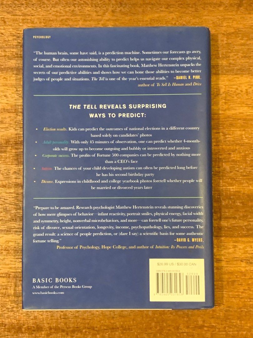 THE TELL ; THE LITTLE CLUES THAT REVEAL BIG TRUTHS ABOUT WHO WE ARE ...