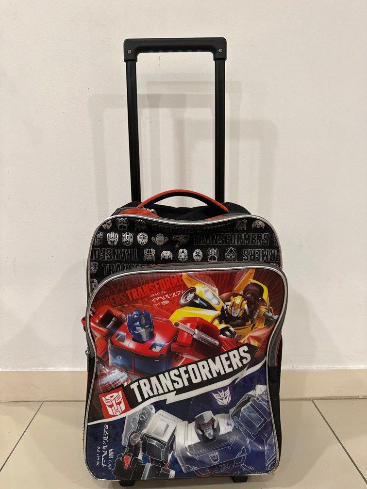 Transformers Trolley School Bag, Men's Fashion, Bags, Backpacks on Carousell