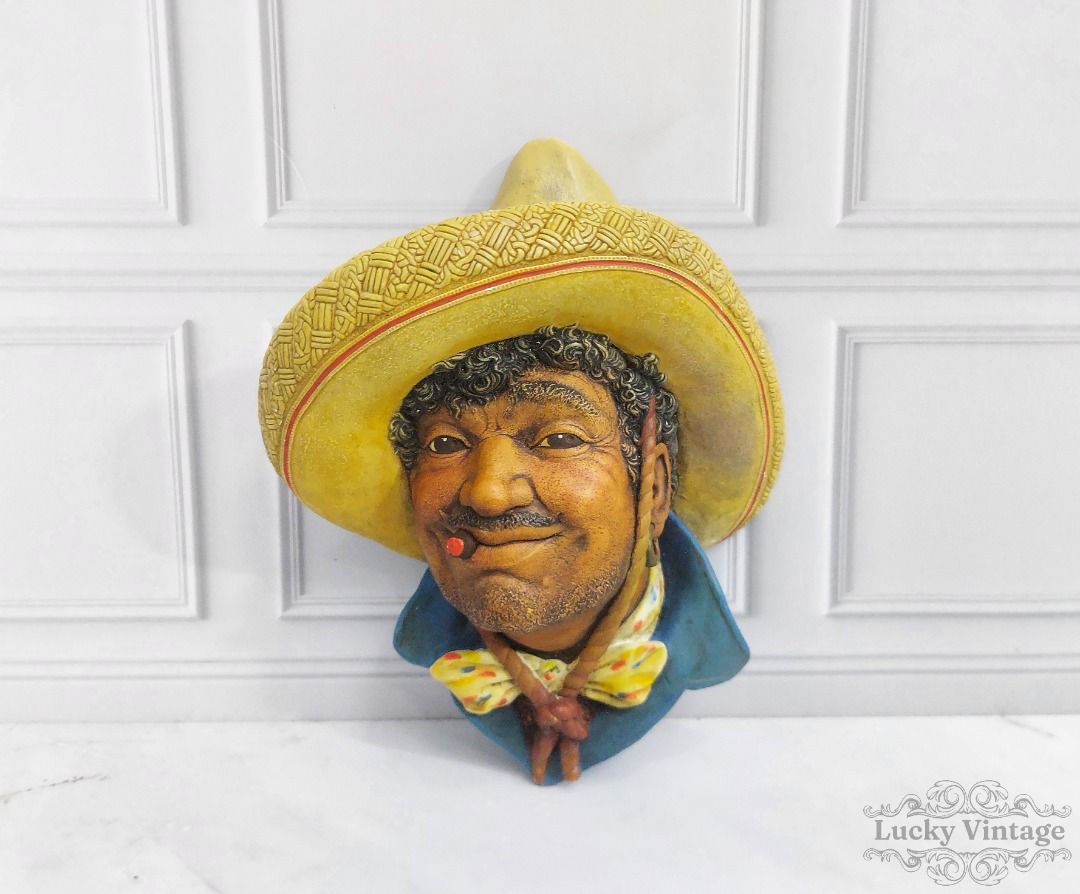 Vintage Lawas Bosson Pancho Man Mexican Hat 1960 Made in England ...