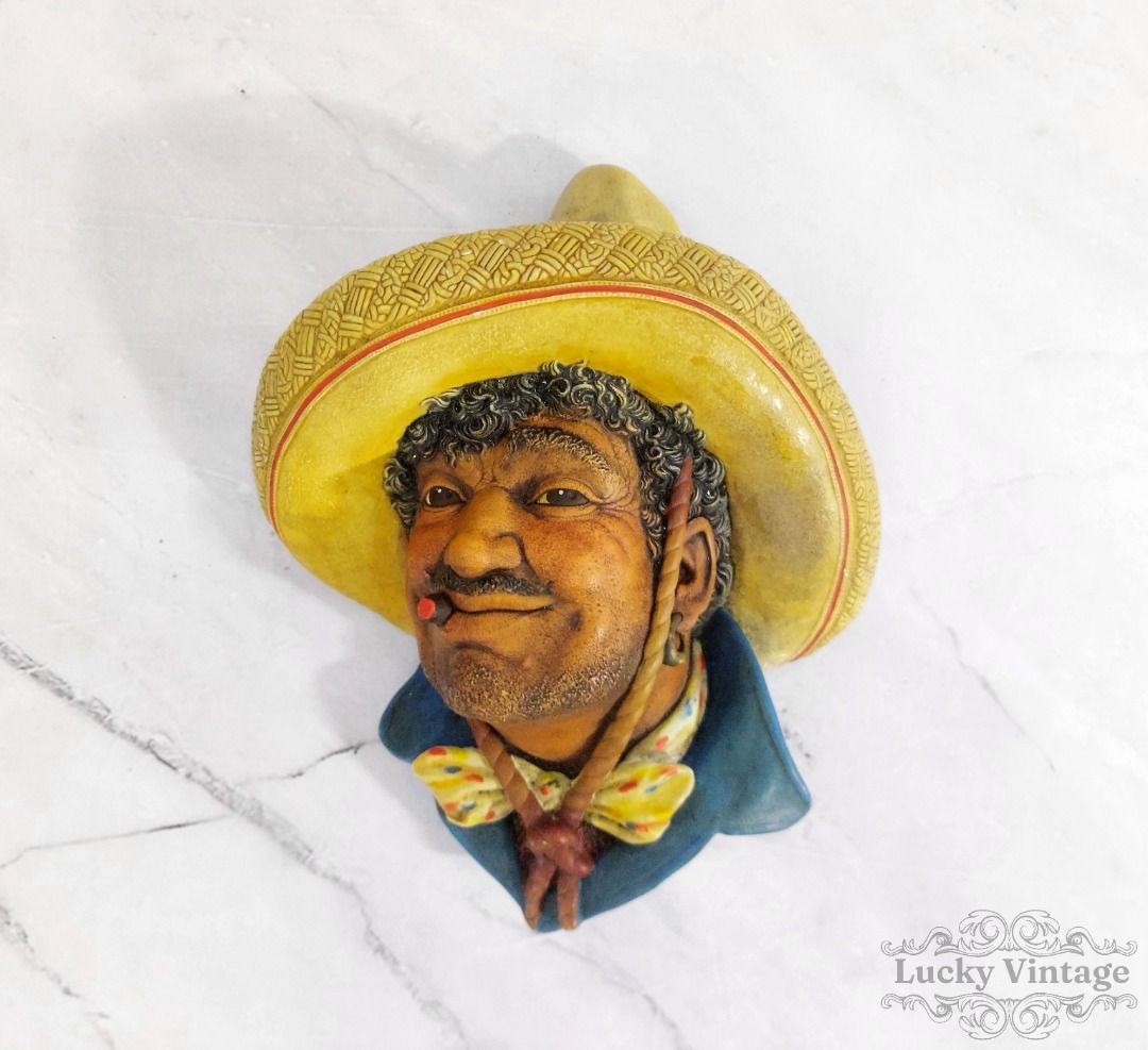 Vintage Lawas Bosson Pancho Man Mexican Hat 1960 Made in England ...